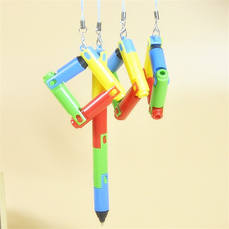 4 pcs cartoon folding ballpoint pen kawaii station... – Vicedeal