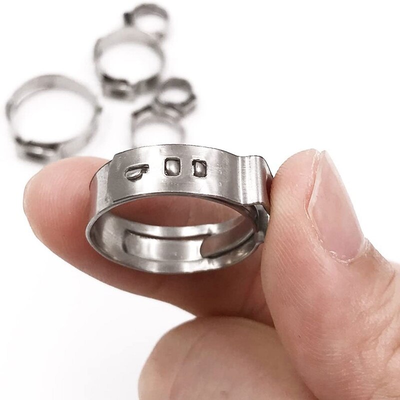 Cinch Clamp Rings, Single Ear Stepless Hose Clamps... – Vicedeal