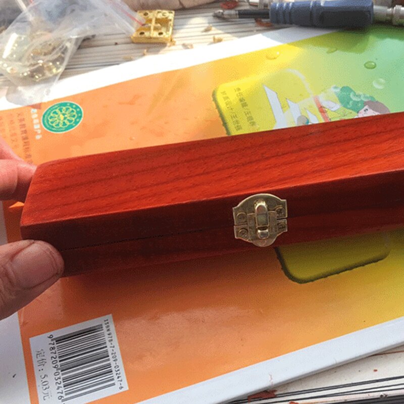 Vintage Houten Sieraden Doos Gesp Lock Antieke Doo... – Grandado