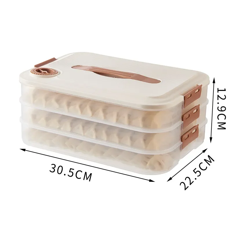 Kitchen Organizer Dumpling Box Food Storage Contai... – Vicedeal