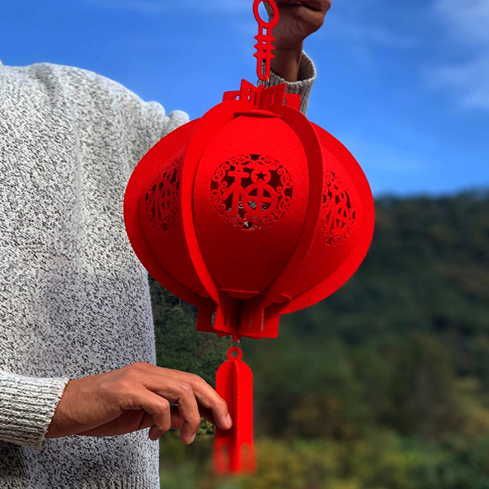 25/30cm Good Luck Red Lantern Chinese Year Spring ... – Grandado