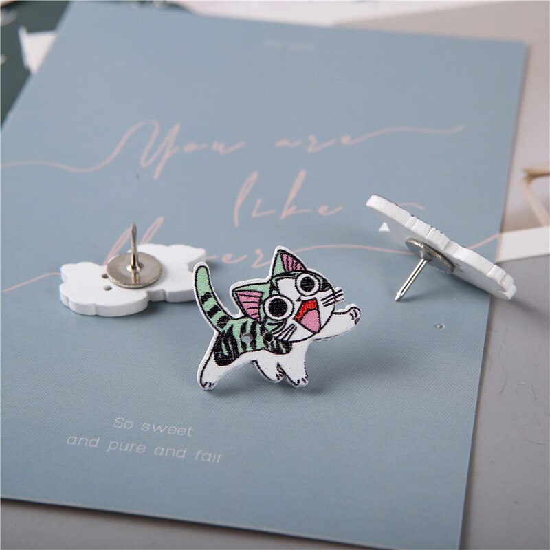 9pcs Cartoon Cat Push Pins Decorative Personality ... – Grandado