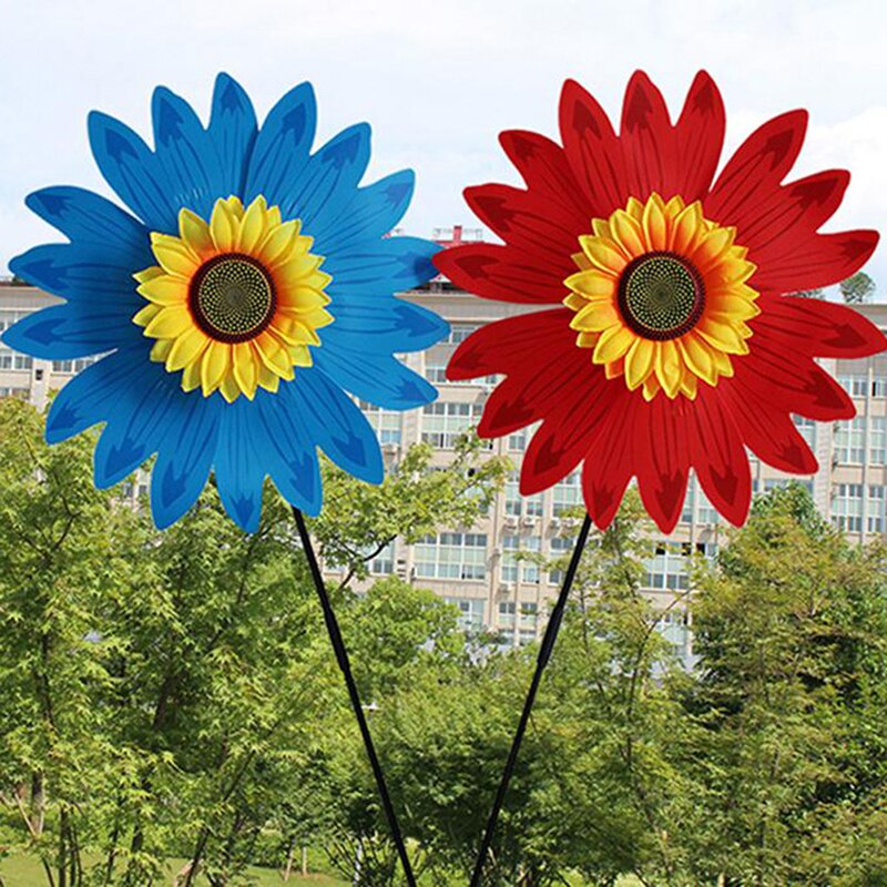 Double Layer Sunflower Windmill Wind Spinner Kids ... – Grandado