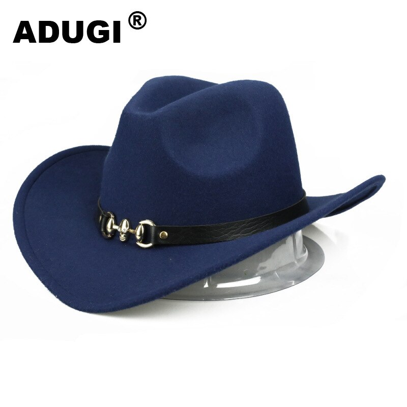 ADUGI woolen cowboy hat autumn and winter European... – Vicedeal