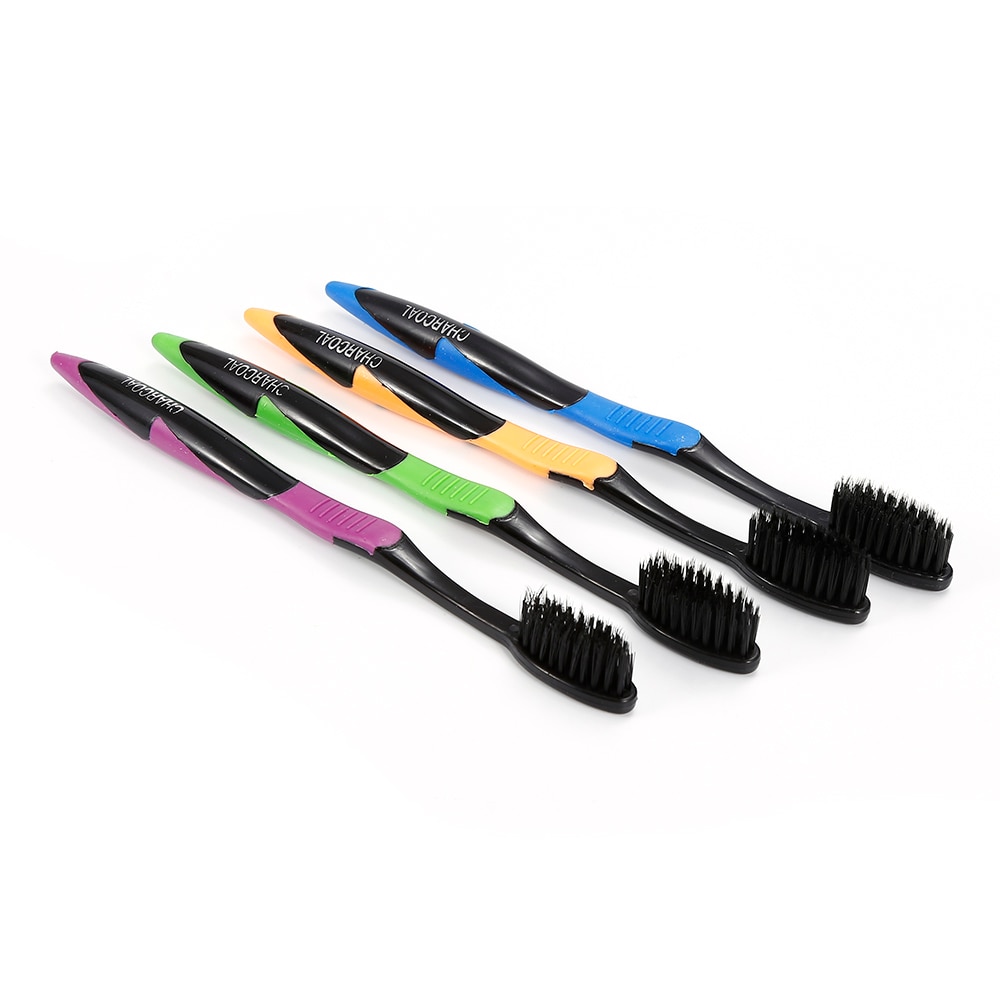 4Pcs Bamboo Charcoal Toothbrush Oral Care Antibact... – Vicedeal
