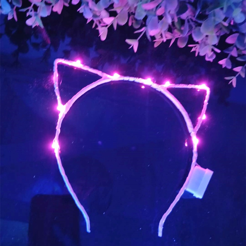 1PC Led Ear Cat Shaped LED Headbands Party Light U... – Vicedeal