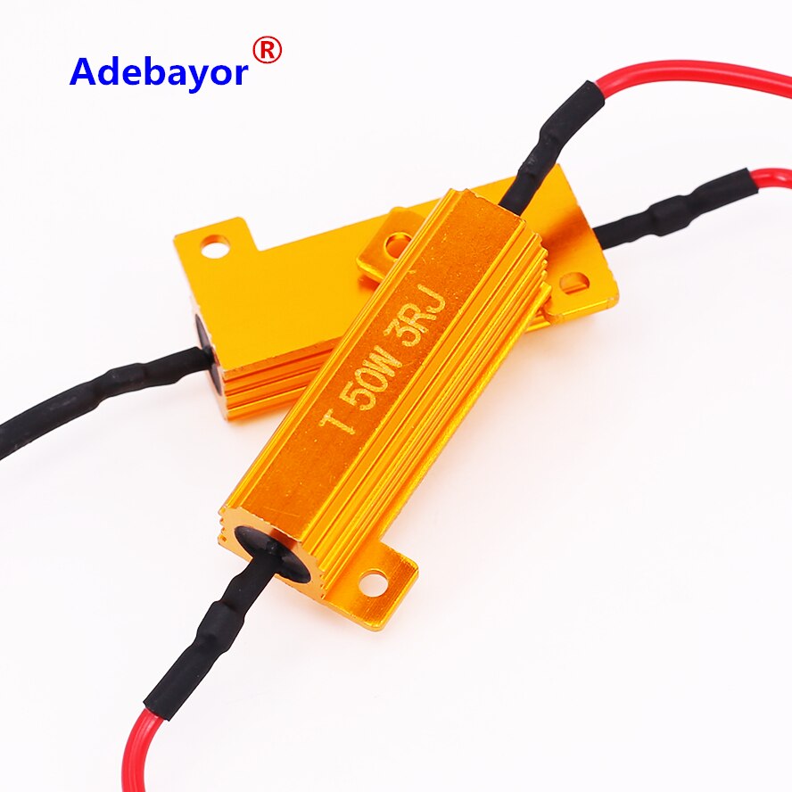 10x 50w 3 ohm belastningsmodstand til bil blinklys... – Grandado