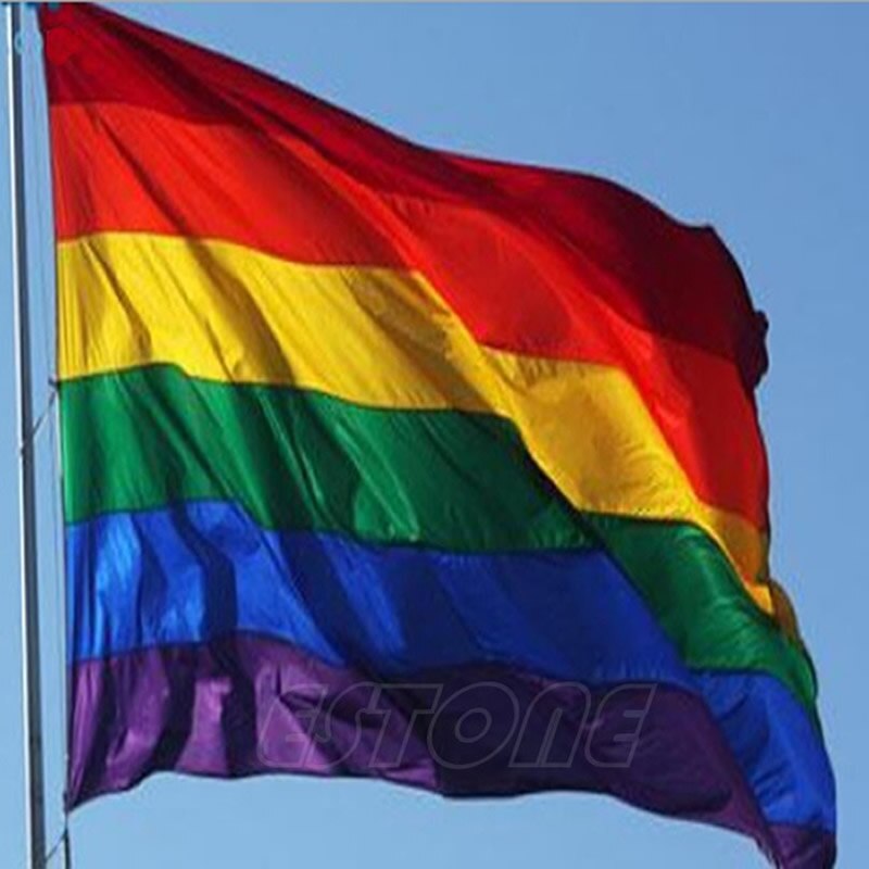 Rainbow Flag 3x5 FT 90x150cm Polyester Lesbian Gay... – Grandado