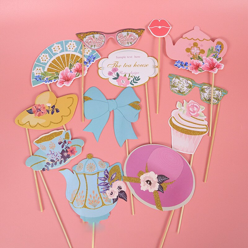 12 pcs Funny Photo Props DIY Selfie Props Decor We... – Grandado