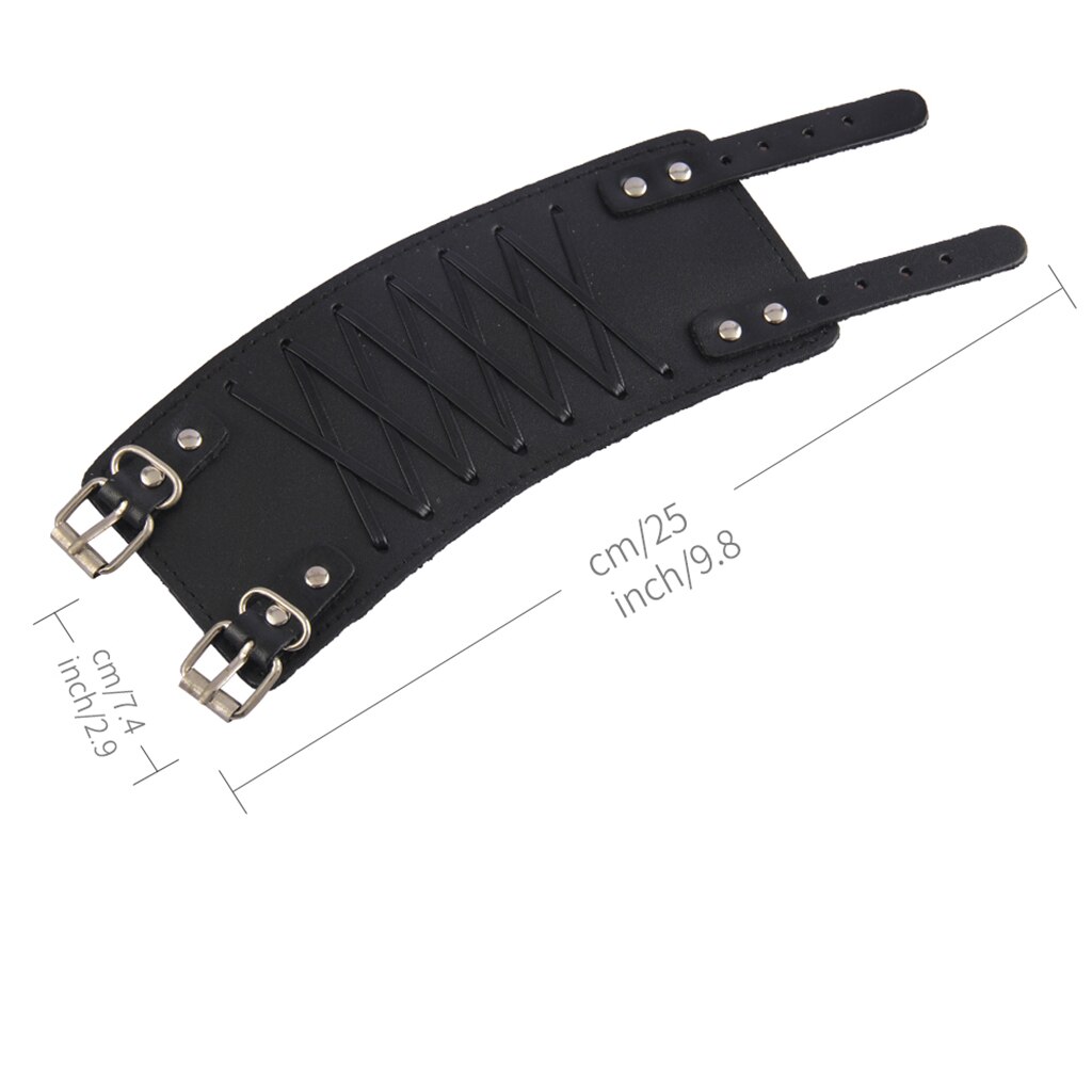 PU Leather Arm Armor Cuff Wristband Gauntlet Arm G... – Grandado