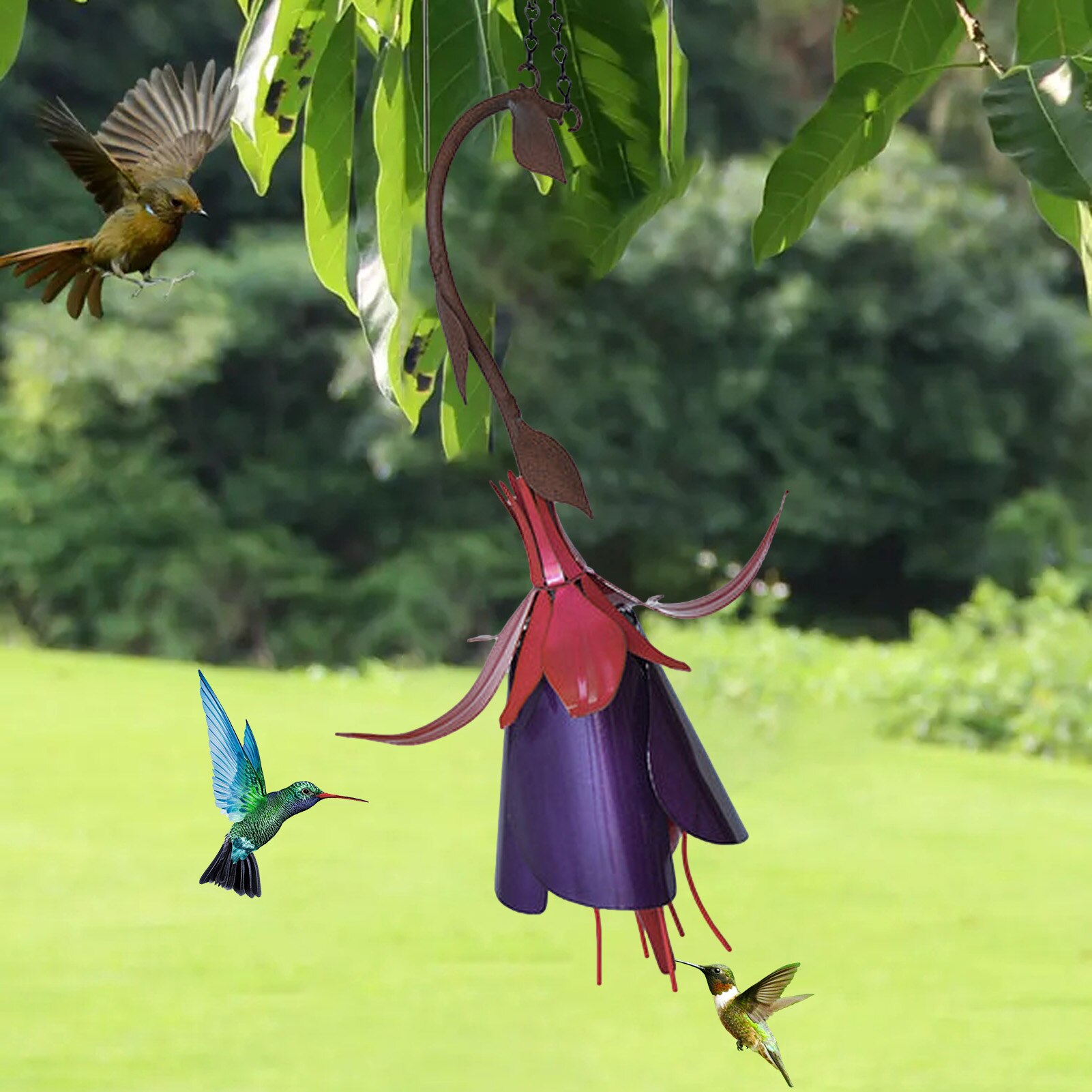 Vogel Feeders Voor Buiten Stalen Humming Bird Feed... – Vicedeal