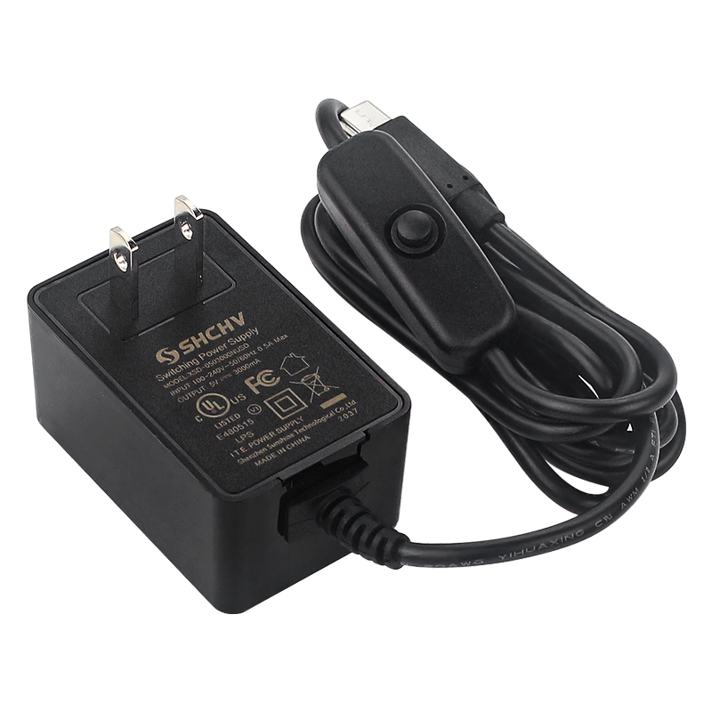 Raspberry pi 5v 3a nätaggregat 15w usb typ c näta... – Vicedeal