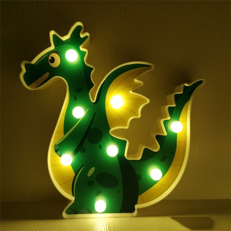 Color graffiti LED night light animal shape alpaca... – Grandado