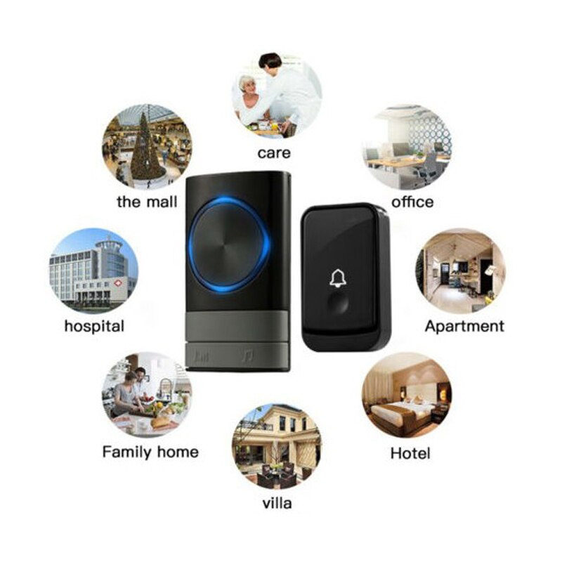 Wireless Doorbell Welcome bell Intercom Home Door ... – Grandado
