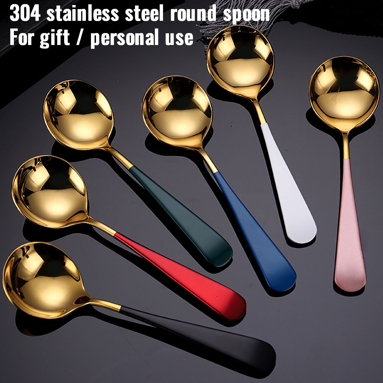 6.2 Inch Length Stainless Steel Spoons Portable Ha... – Grandado