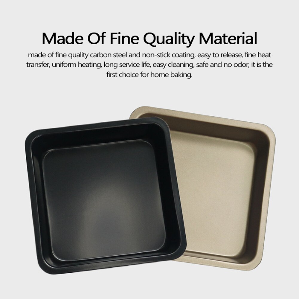 stainless steel plate tray Non-stick 8 Inch square... – Grandado