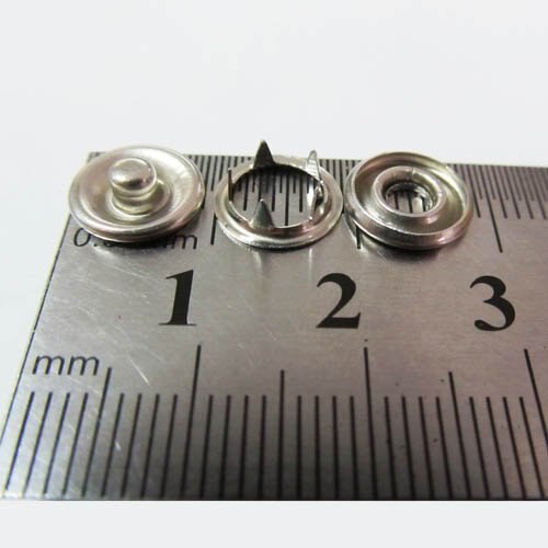 50 Set 9.5mm Press Studs Snap Popper Prong Fastene... – Vicedeal