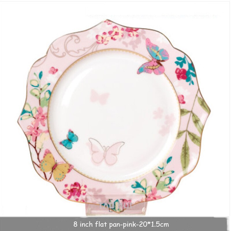 European Style Lace Dinner Plate Fruit Plate Ceram... – Grandado