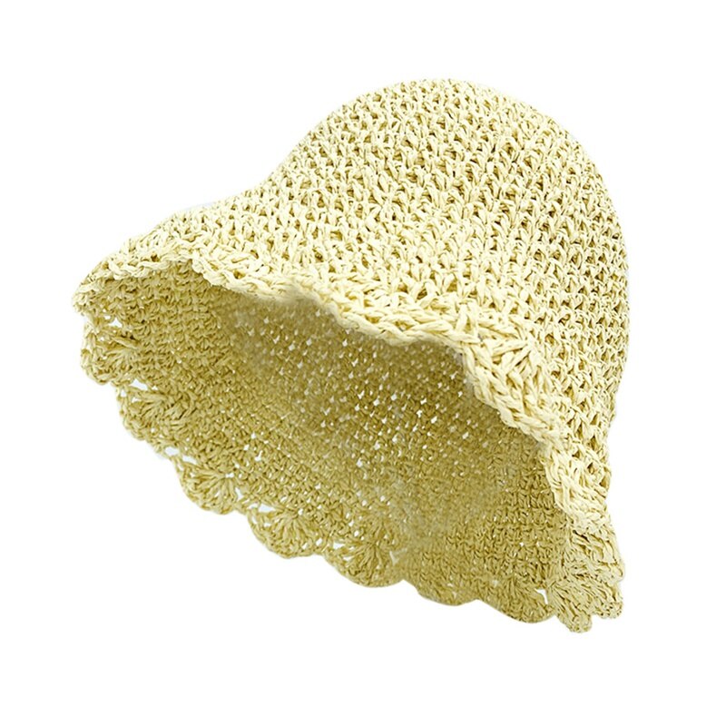 Lady Sun Hat Nylon Straw Plaiting Beach Cap Outdoo... – Vicedeal