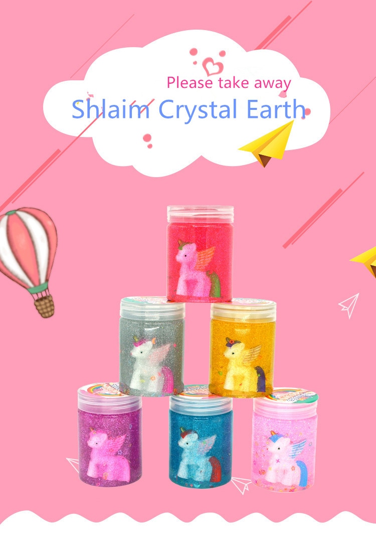 Unicorn Crystal Slime Green Foam crystal Slime – Grandado