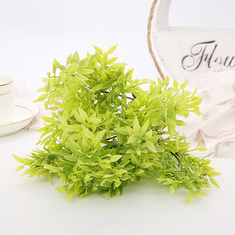 Artificial Garden Plant Fern Plastic 5 Stem Bush G... – Grandado