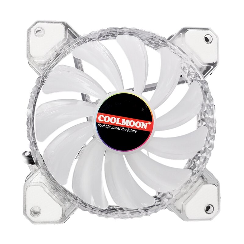 COOLMOON Crystal RGB , 12cm Silent Light-Emitting ... – Grandado