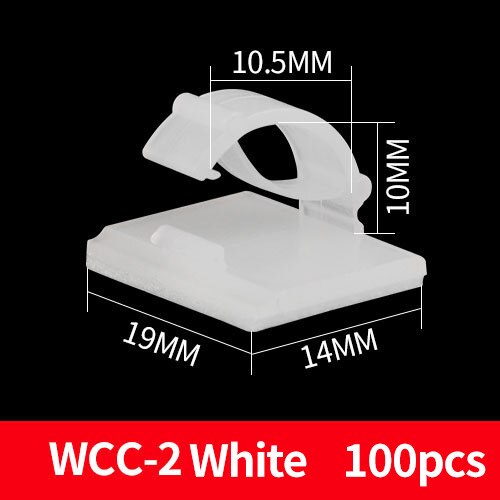 100PCS Self-Adhesive Nylon Cable Clip Organizer Pl... – Vicedeal