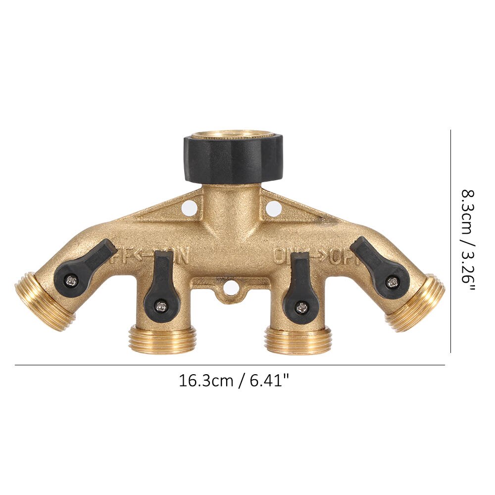1Pc 3/4 "4-Way Messing Plastic Tuinslang Splitter ... – Vicedeal