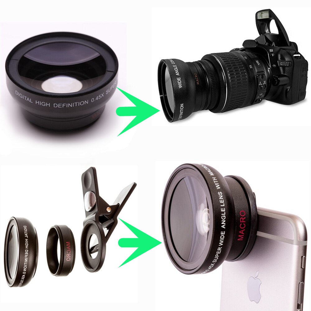 HD 37MM 0.45x Super Wide Angle Lens with 12.5x Sup... – Grandado