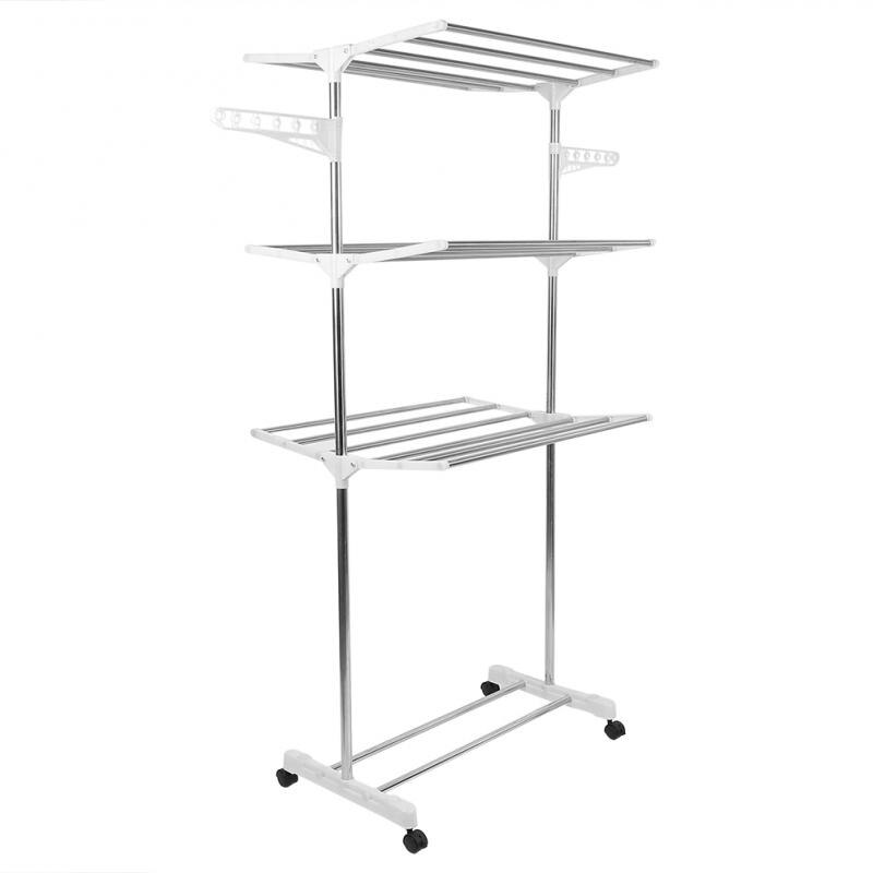 Multifunctionele 3 Layer Vouwen Droogrek Wasserett... – Vicedeal