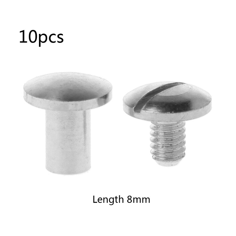 10 Pairs Brass Chicago Screws Posts Belt Button fo... – Vicedeal