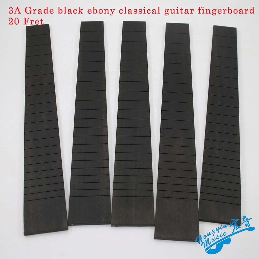 3A All Black Ebony Wood Fretboard For Classical Gu... – Grandado