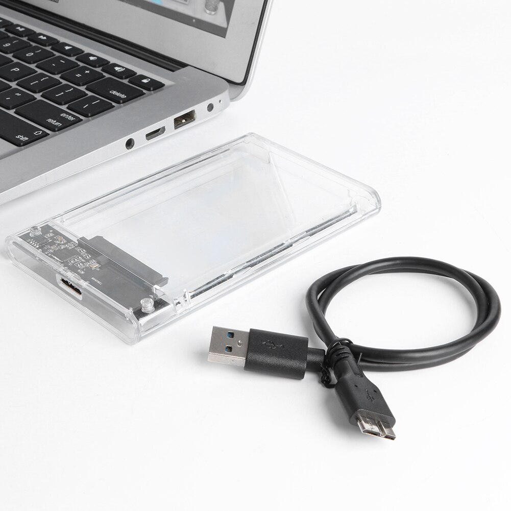 2.5 inch Transparent HDD SSD Case SATA III to USB ... – Grandado