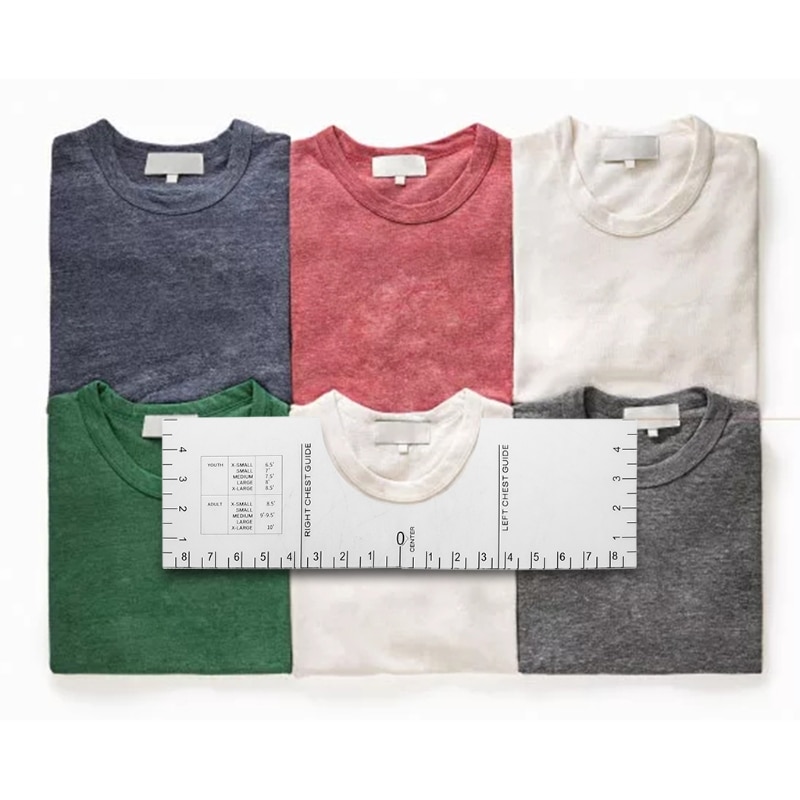 Folding T-shirt ruler,Tee Ruler Guide for Applying... – Grandado