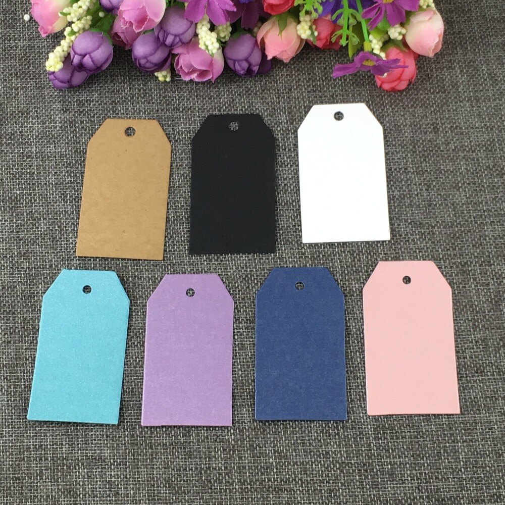 seven colour 7*4cm blank paper tags hang tag/hand ... – Vicedeal