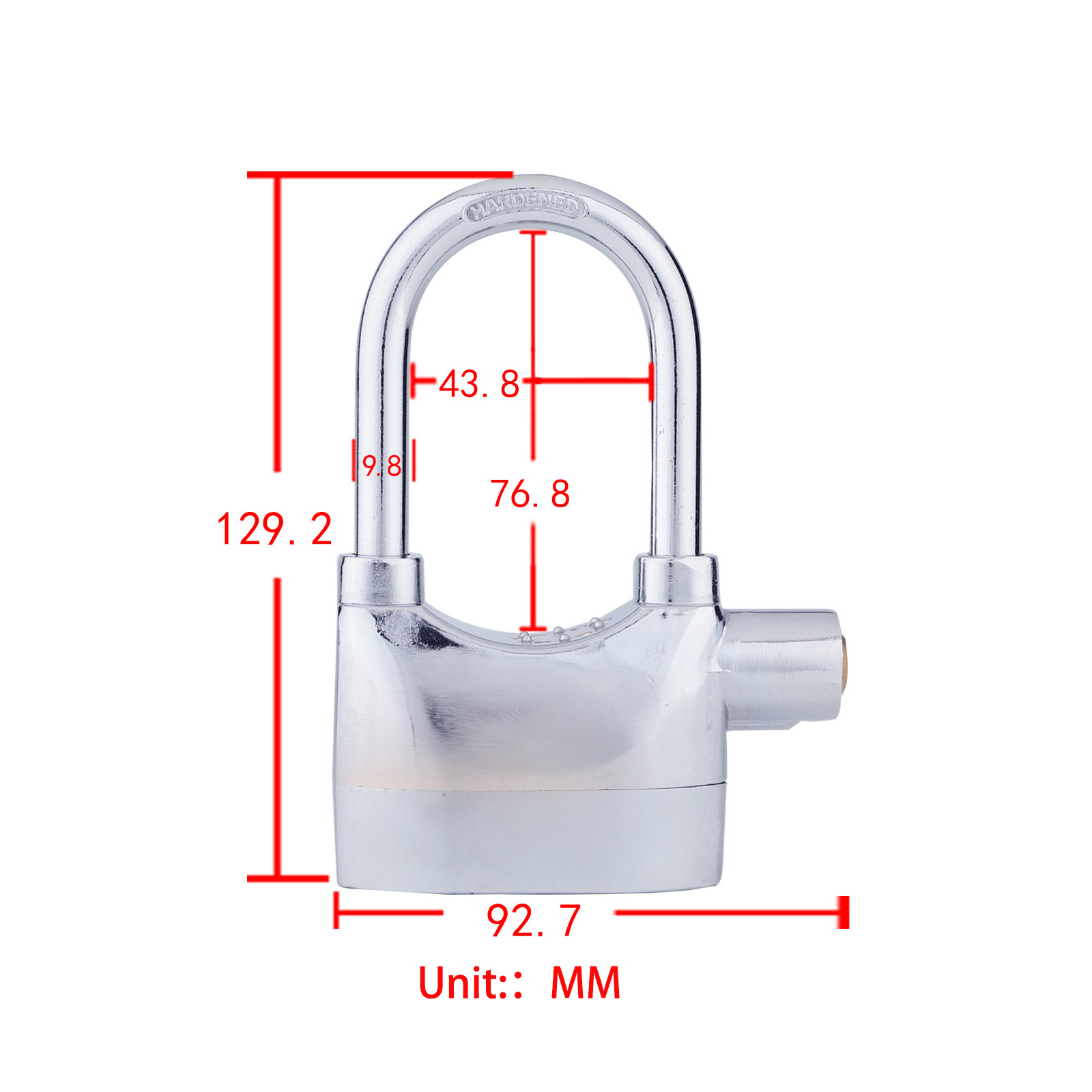 YND padlock disc motorcycle with Alarm Lock Waterp... – Grandado