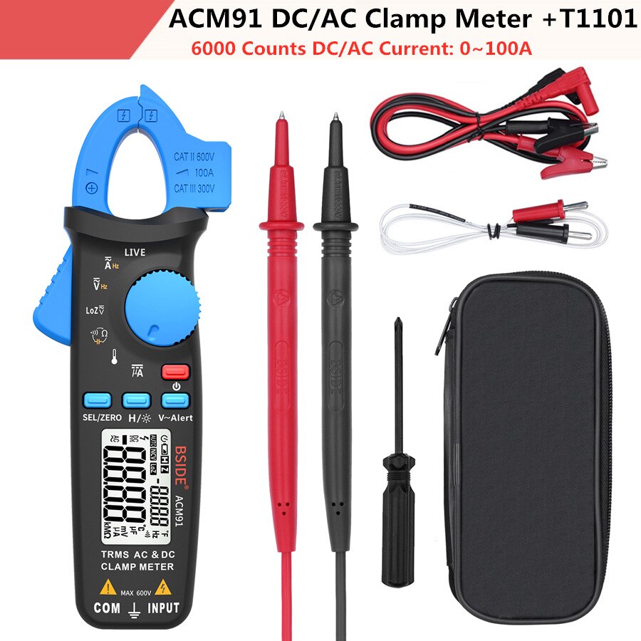 ACM91 Digital AC/DC Current Clamp Meter Auto-Range... – Grandado