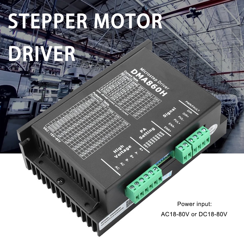 DMA860H Stappenmotor Driver Stap Driver 2 Fase Dsp... – Vicedeal