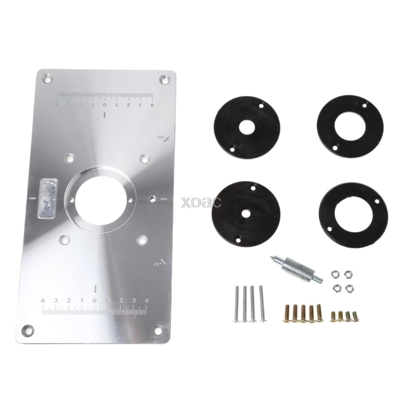 Aluminium Router Tafel Insert Plaat W/4 Ringen Sch... – Grandado