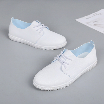 Spring Summer White Shoes Women Flat Leather Soft ... – Grandado