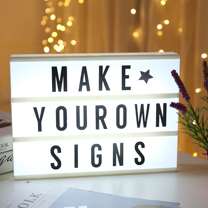 DIY LED Alphabet Puzzle Light Box Romantic Sign Bo... – Vicedeal