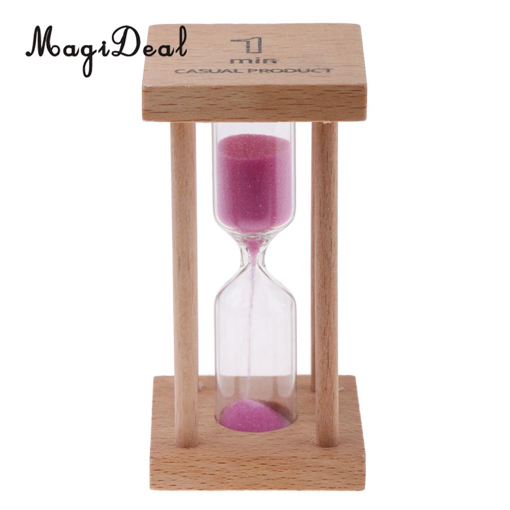 MagiDeal 1 Minutes Wooden Frame Hourglass for Kids... – Grandado