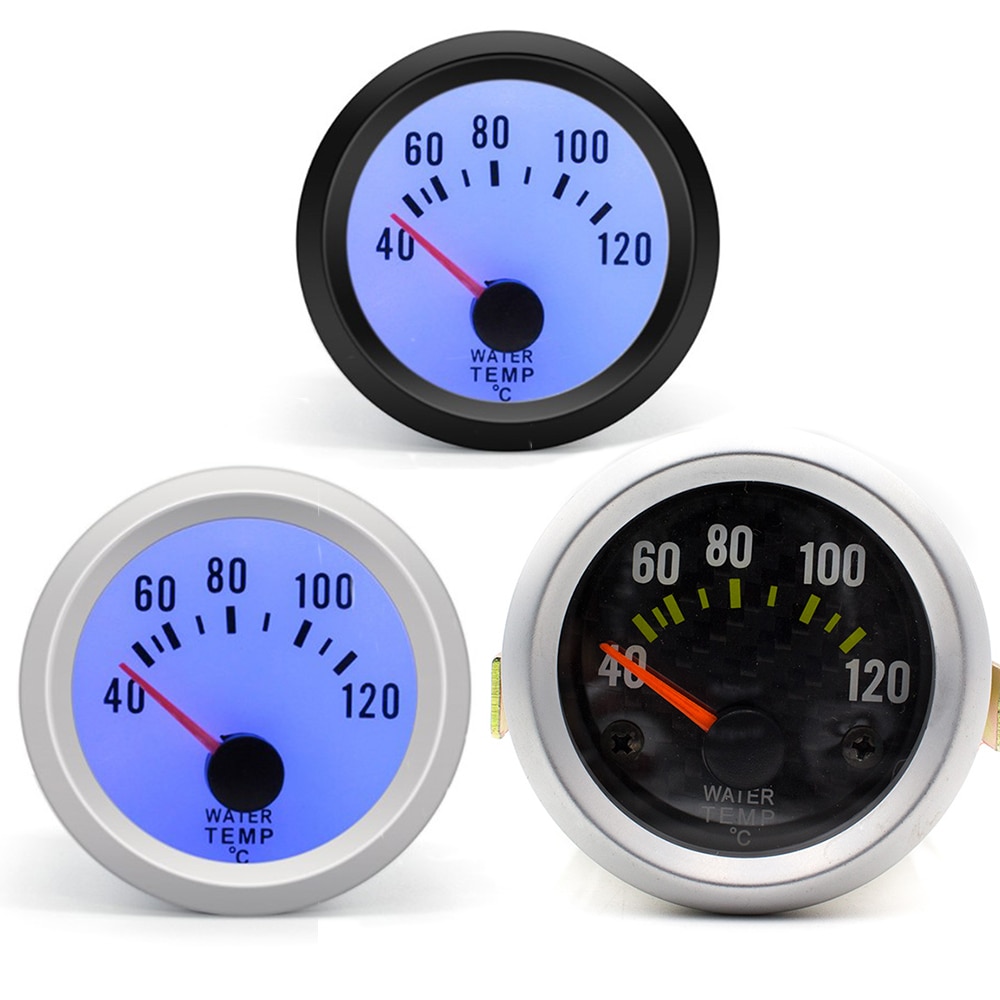 2" 52mm 12V Auto Water Temp Gauge 40~120 ℃ Blue Or... – Grandado