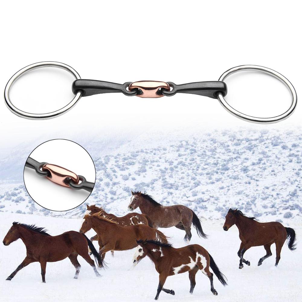 125mm Flexible O-type Loose Ring Horse Snaffle Bit... – Grandado