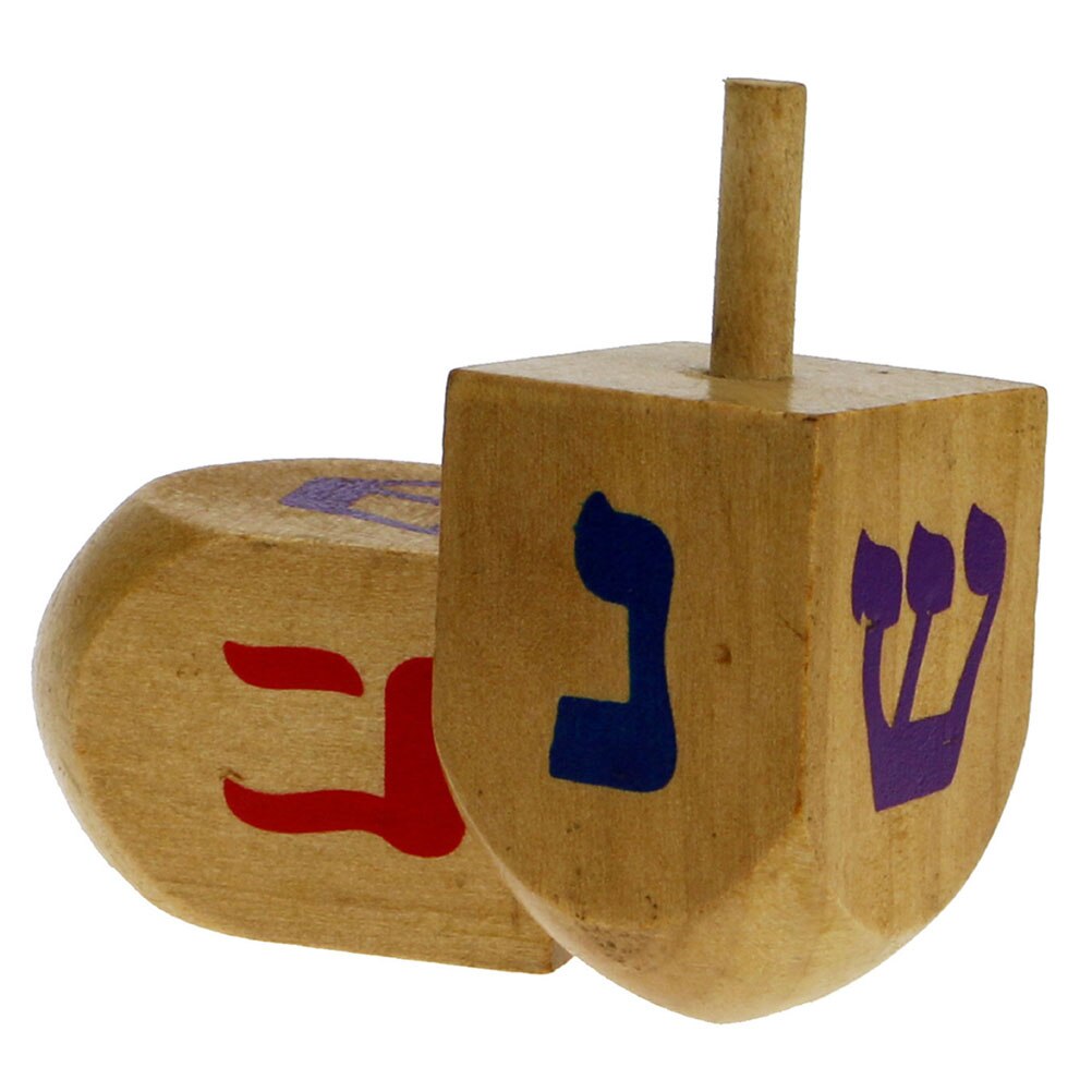 Hand Painted Wood Spinning Tops Children Adult Rel... – Grandado