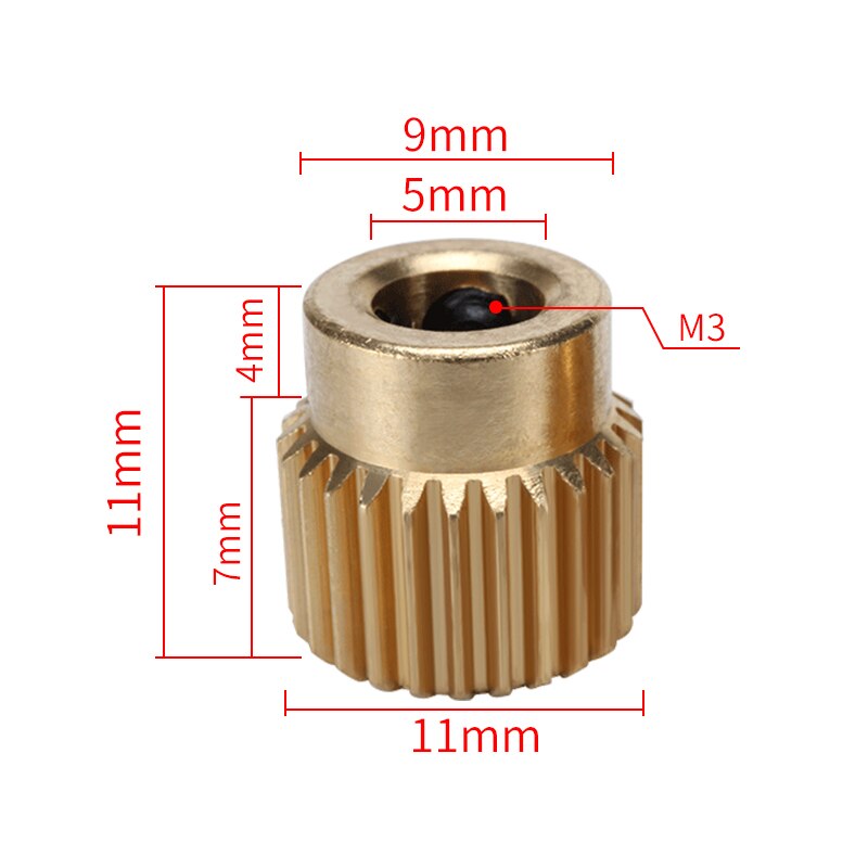 MEGA 4Pcs/3pcs/2pcs Extrusion Gear 26 40 Teeth Bor... – Grandado