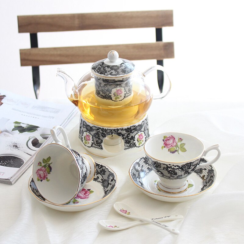British Afternoon Tea Coffee Cup Set Bone china Ca... – Grandado