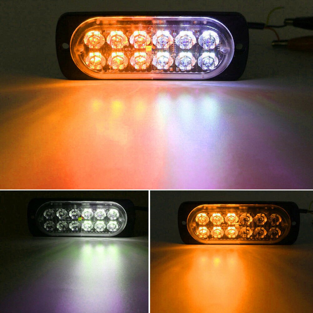 10x Amber 12V-24V Truck 12 Led Strobe Lichten Nood... – Vicedeal