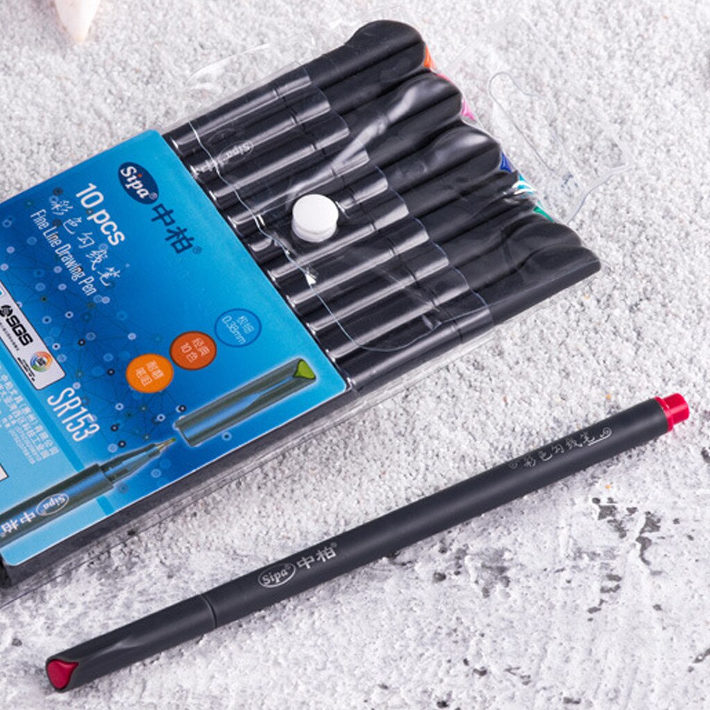 Kleur Pen Set 0.38mm Gekleurde Fine Liner Schets T... – Grandado