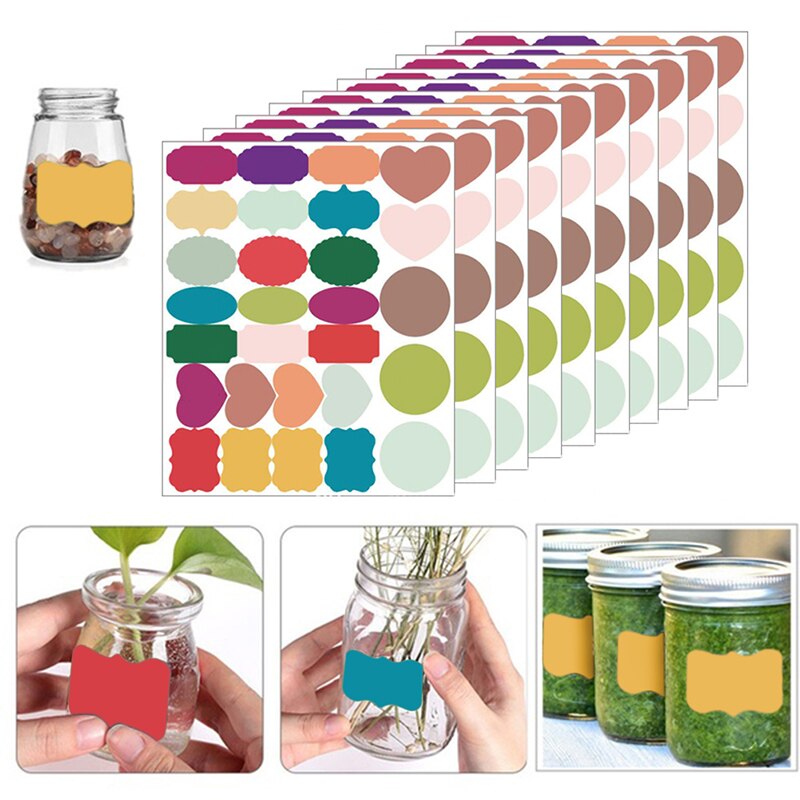 Colorful Adhesive Stickers Labels Waterproof Erasa... – Grandado